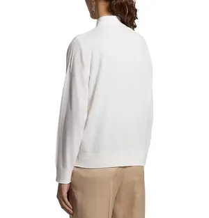 Peserico V-neck Wool Sweater - Solar White