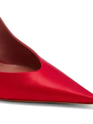 Amina Muaddi 105mm Anok Heeled Pumps - Red