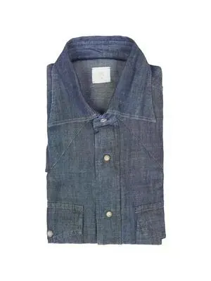 Eleventy Pocket Buttoned Shirt