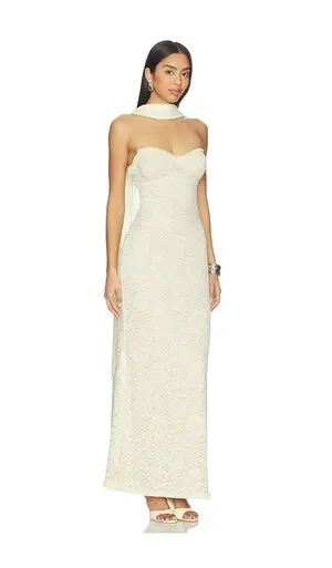 RUNAWAY THE LABEL Amana Maxi Dress - Lemon