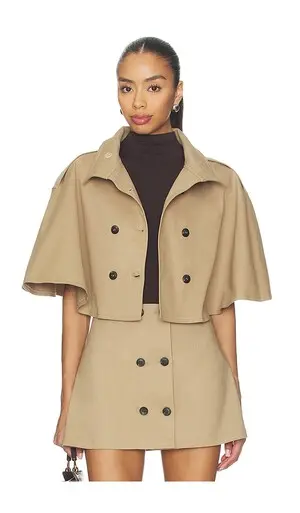 SELMACILEK Cropped Trench Cape