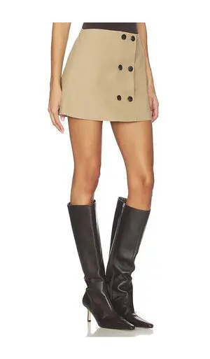 SELMACILEK Button Front Mini Skirt