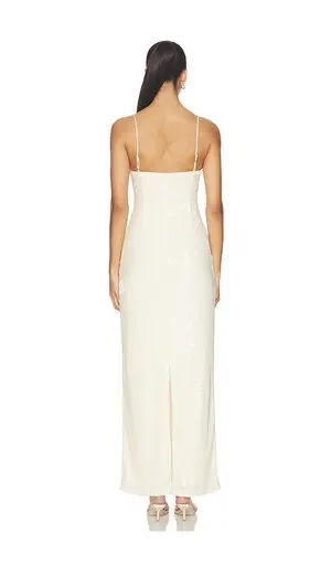 Superdown Sequined Maxi Dress With Slit