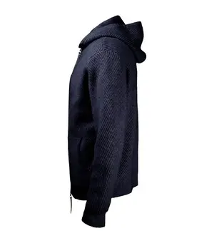 ALAN SCOTT Cashmere Feather-rib Hoodie