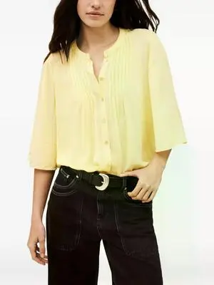 Ba&sh Barna Pleated Blouse