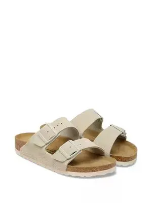 BIRKENSTOCK Arizona Buckle Strap Slides - Neutrals