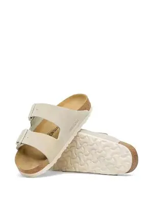 BIRKENSTOCK Arizona Buckle Strap Slides - Neutrals