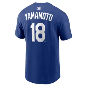 Nike Yoshinobu Yamamoto Los Angeles Dodgers Mlb T-shirt - Blue