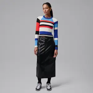 JORDAN Flight Long-sleeve Striped Sweater