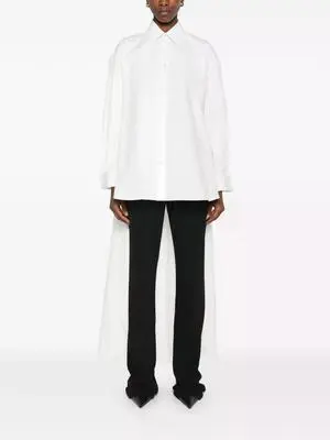 Balenciaga Train-detail Poplin Shirt