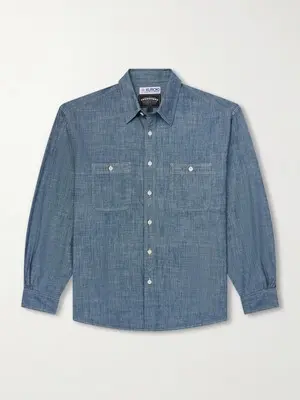 FRIZMWORKS Kuroki Cotton-chambray Shirt - Blue