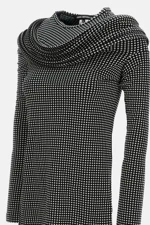 Junya Watanabe Polka Dot Long-sleeve Top - Nero
