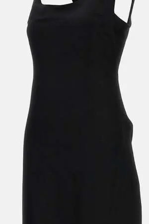 Jacquemus Tablier Linen Blend Dress - Nero