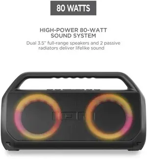 ION AUDIO Uber Boom Ultra Portable Bluetooth Speaker