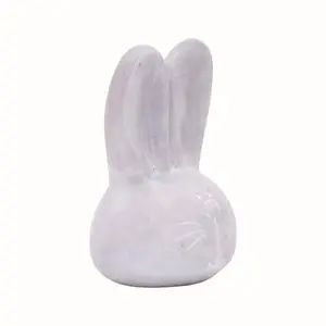 GALLERIE II Smiling Easter Bunny Head Cement Decorative Figurine 6.1
