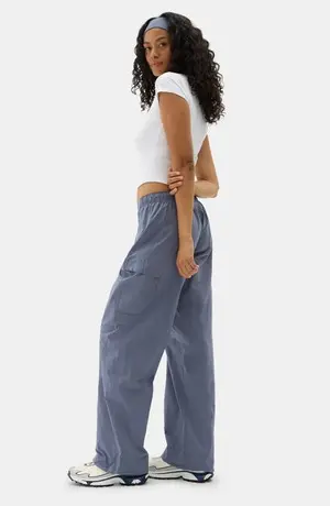 HALFDAYS Gwen Wide Leg Cargo Pants - Shadow
