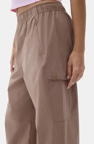HALFDAYS Gwen Wide Leg Cargo Pants - Suede