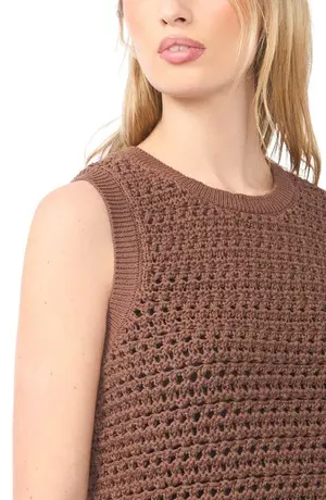 Halogen Open Stitch Sweater Tank