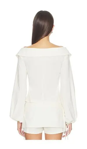 BUCI Budva Blouse Off The Shoulder, Drawstring Cuffs
