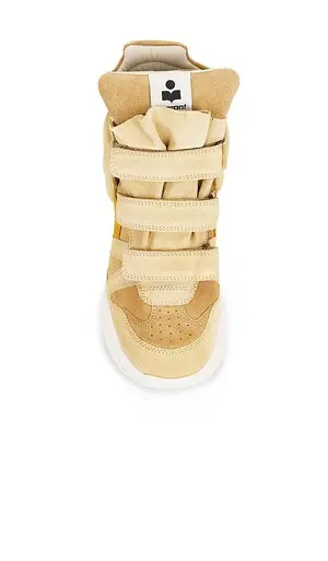 Isabel Marant Étoile Balskee High Top Wedge Sneakers - Beige