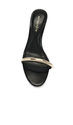 Retrofete Karli Sandal In With Gold-tone Hardware