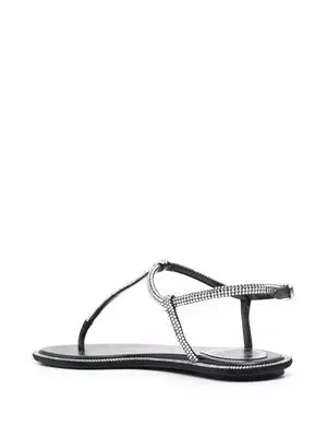 Rene Caovilla Diana Rhinestone Embellished Flat Sandals