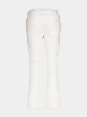 FRAME Le Crop Mini Boot Trousers - White