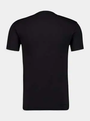 TOM FORD Cotton V-neck T-shirt - Black