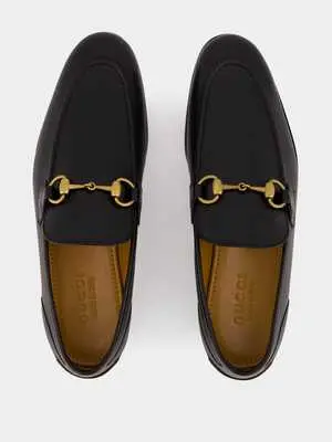 Gucci Jordaan Leather Loafers - Black