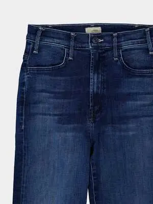 MOTHER The Hustler Ankle Flare Jeans - Blue