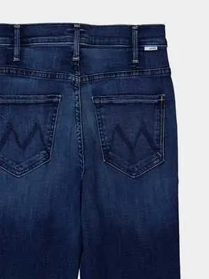 MOTHER The Hustler Ankle Flare Jeans - Blue