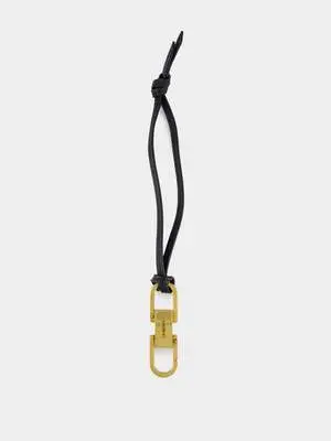 Saint Laurent Kiss Kiss" Keychain - Gold
