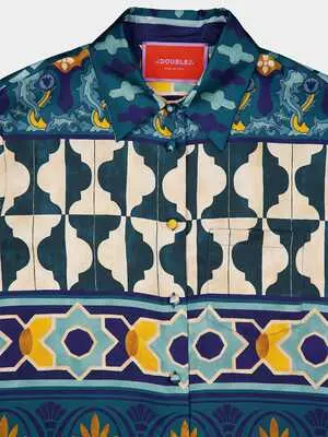 La DoubleJ Casareale Placée Silk Shirt - Multicolour