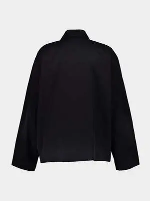 Balenciaga Zip-up Heavy Cotton Jacket