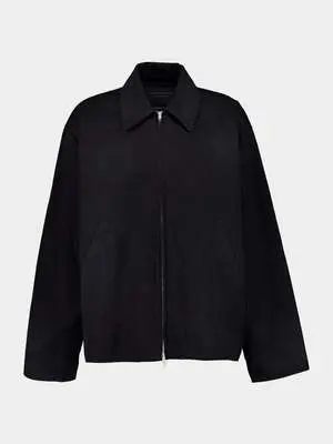Balenciaga Zip-up Heavy Cotton Jacket