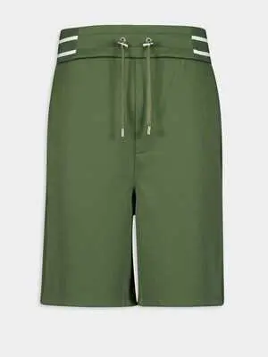 Balmain Pb Patch Bermuda Shorts - Green