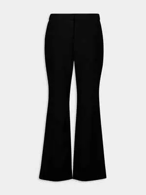 Balmain Crepe Flared Pants - Black