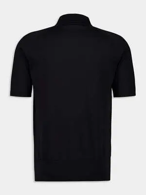 PIACENZA CASHMERE 1733 Short-sleeve Button-up Shirt - Black