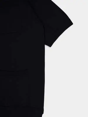 PIACENZA CASHMERE 1733 Short-sleeve Button-up Shirt - Black