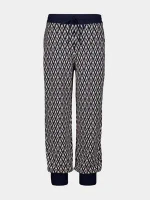 Valentino Garavani Jacquard Wool Knit Trousers