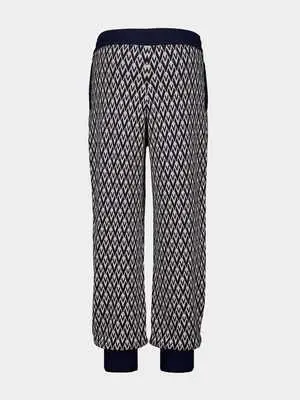 Valentino Garavani Jacquard Wool Knit Trousers