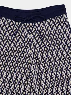 Valentino Garavani Jacquard Wool Knit Trousers