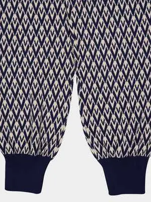 Valentino Garavani Jacquard Wool Knit Trousers