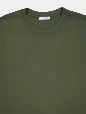 Boglioli Olive Cotton Crew Neck T-shirt - Green