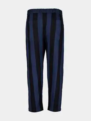 MARRAKSHI LIFE Striped Cotton Trousers