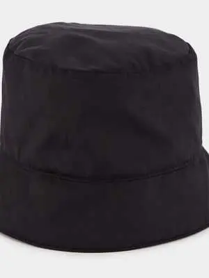 Valentino Garavani Toile Iconographe Reversible Nylon Bucket Hat - Black