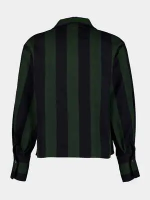 MARRAKSHI LIFE Striped V-neck Blouse