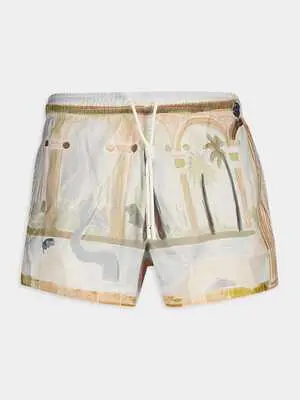 Commas Palm Mirage Swim Shorts - Multicolour