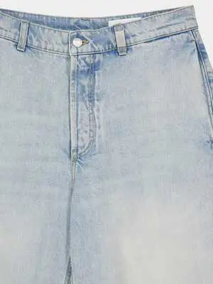 Alexander McQueen Washed Denim Shorts - Blue