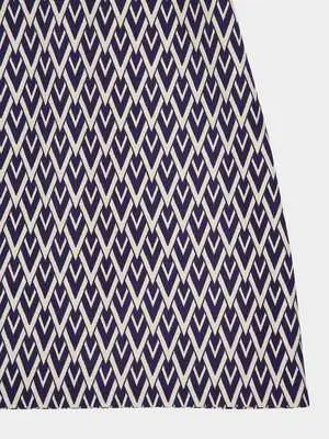Valentino Garavani Night Short Dress In Toute La V Jacquard - Blue